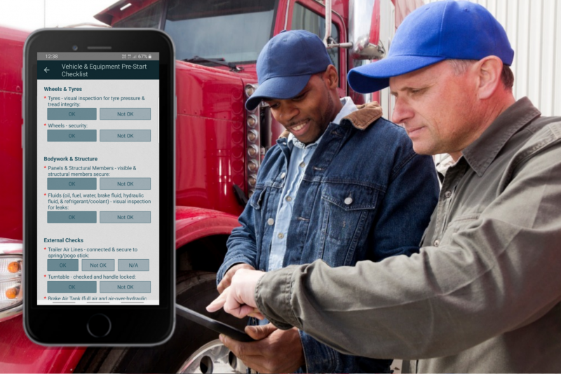 Daily Pre-Start Checklist – DIGI CLIP mobile forms