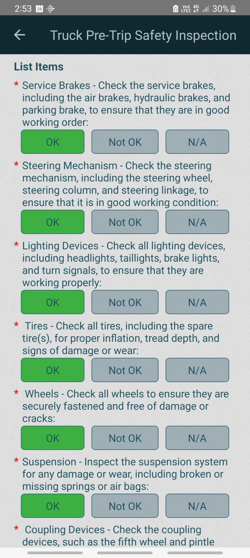 The Commercial Truck Safety Checklist – DIGI CLIP mobile forms