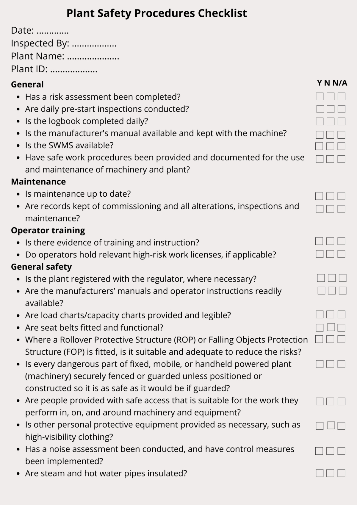A Step-by-Step Guide to Creating an Effective Safety Checklist – DIGI ...
