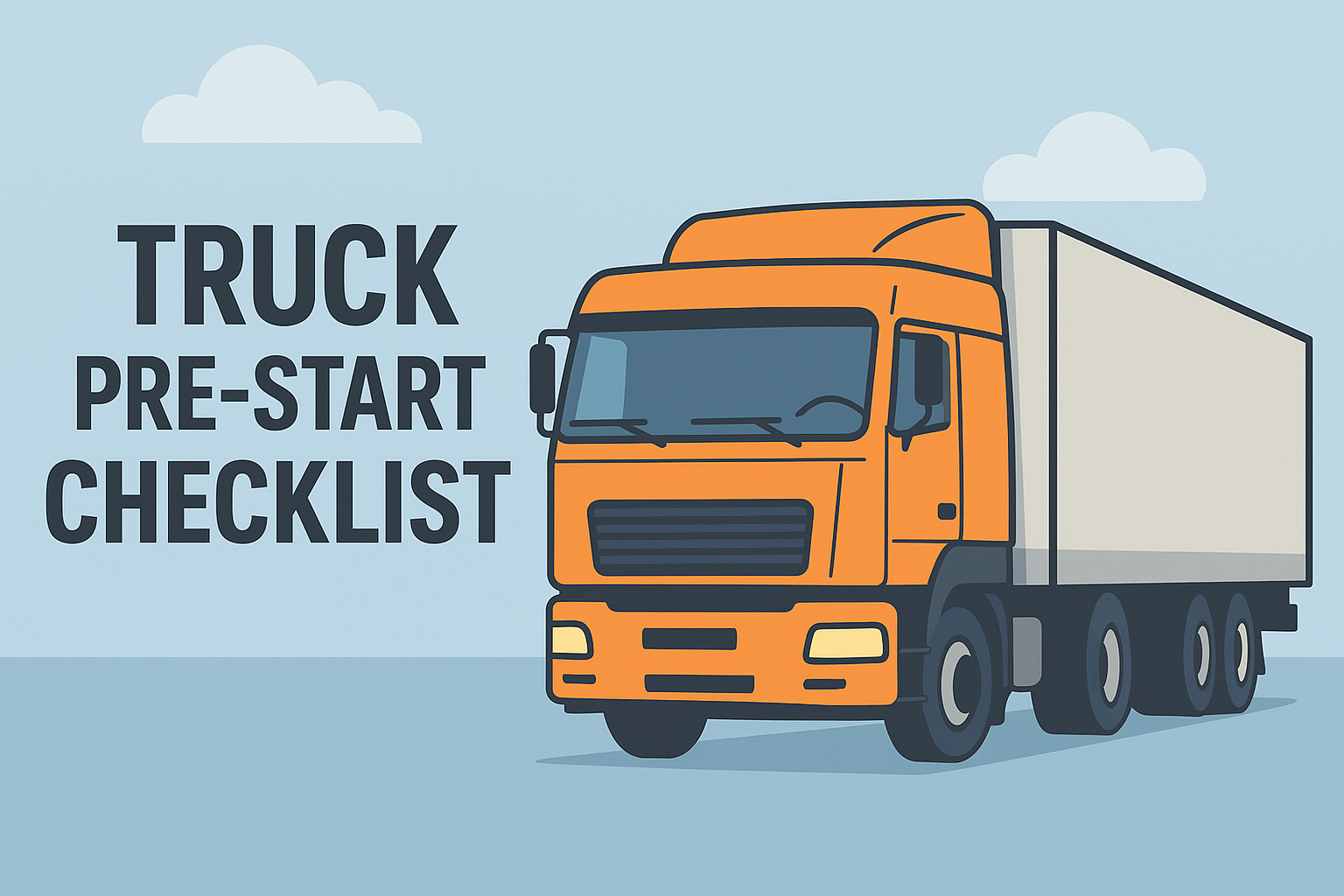 Truck Pre-Start Checklist Templates – DIGI CLIP mobile forms